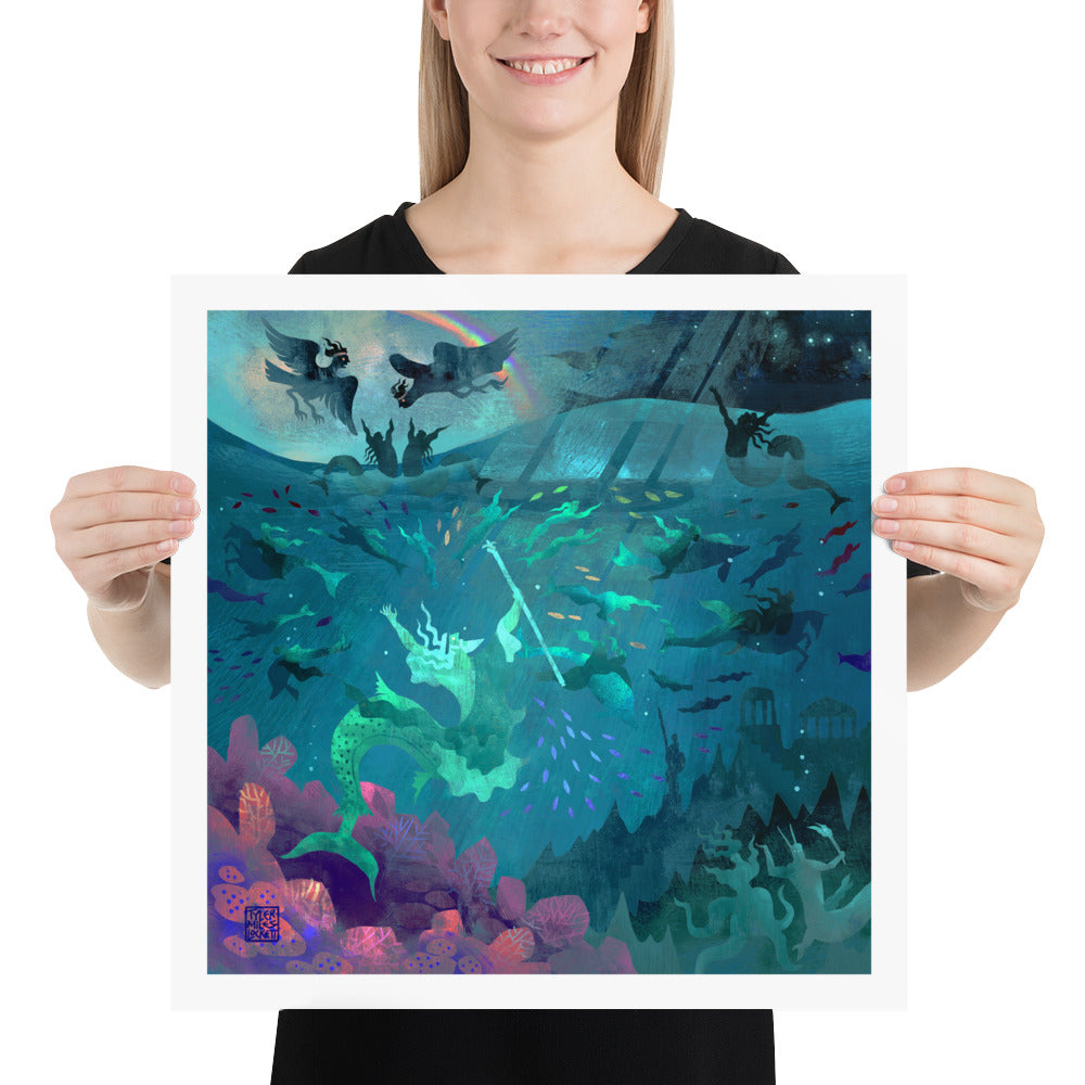 4: Pontus and the Sea Gods | Art print – LOCKETTOPIA