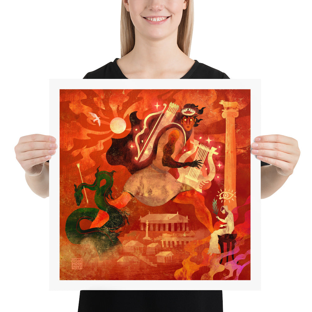 10: Apollo: God of Prophecy | Art Print – LOCKETTOPIA