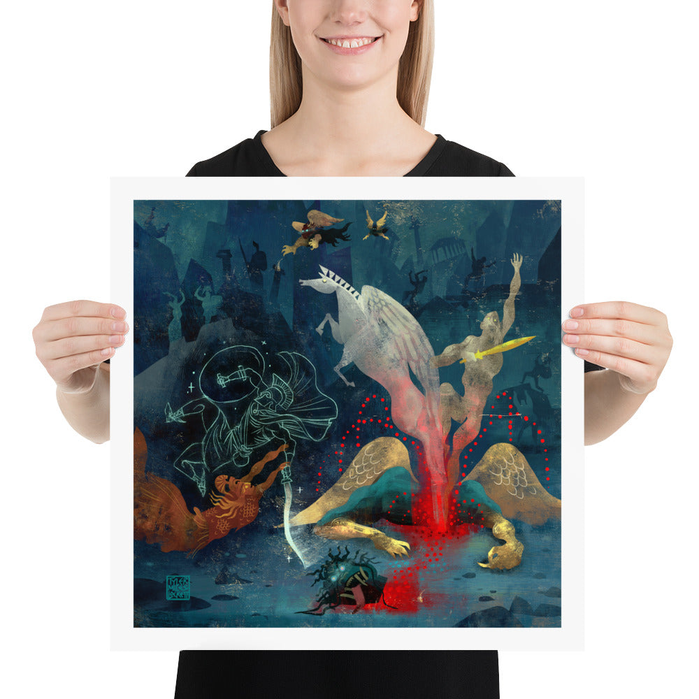 8: Taking the Gorgon Head | Art print – LOCKETTOPIA