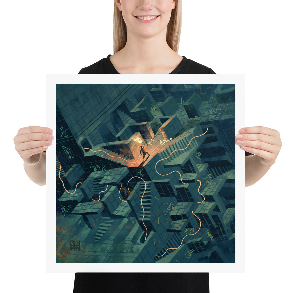 5: Into the Labyrinth | Art Print – LOCKETTOPIA